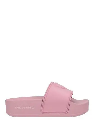 Karl Lagerfeld Kondo Maxi Flatform Sandals - Pink
