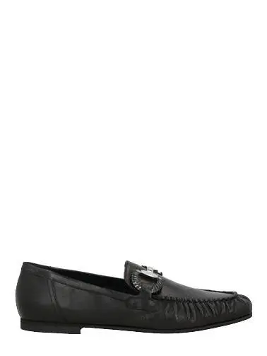 Karl Lagerfeld Eleia Leather Loafers - Black