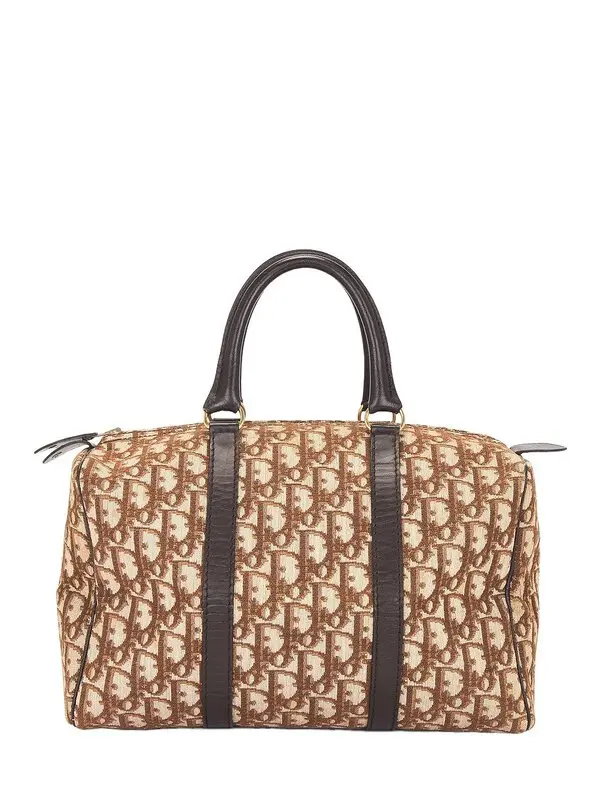 Dior Trotter Mini Boston Bag - Brown