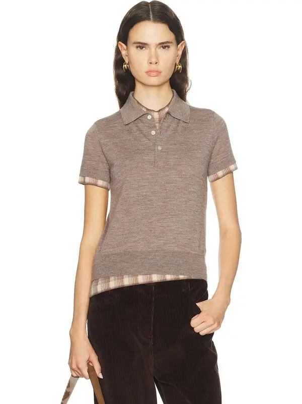 Acne Studios Kalissa Top - Light Brown Melange