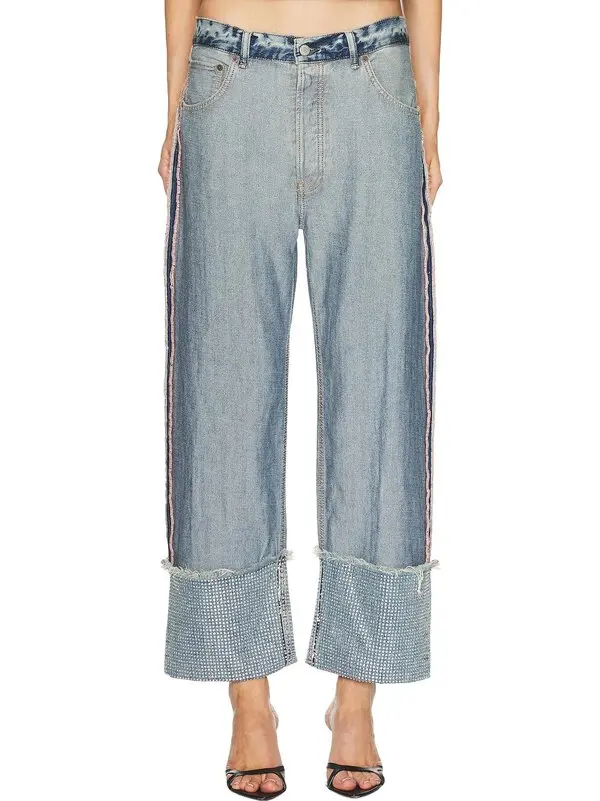 Acne Studios Pagga Orlan Wide Leg Jeans - Mid Blue