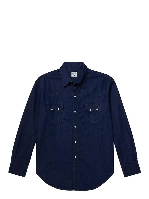 ORSLOW Denim Western Shirt - Blue