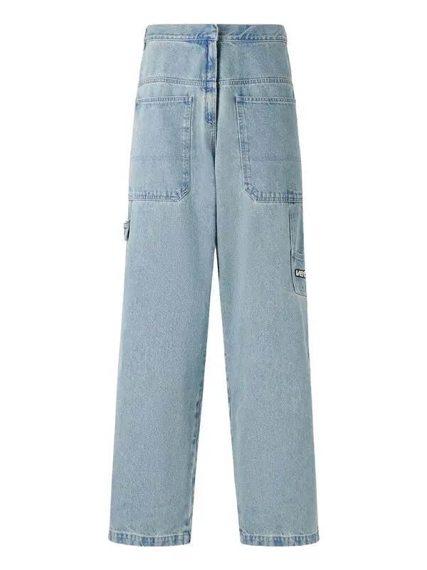 Vetements Back-to-front Wide-leg Jeans - Blue