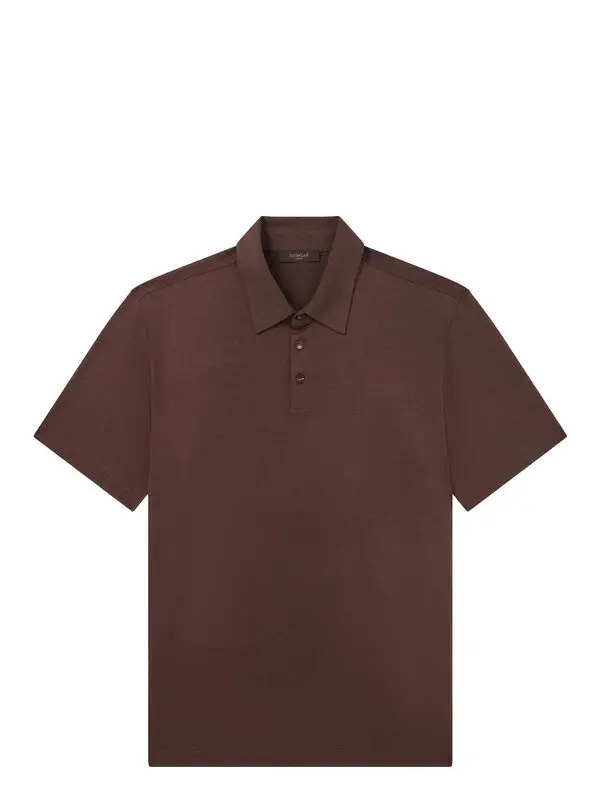 SLOWEAR Cotton And Silk-blend Jersey Polo Shirt - Brown