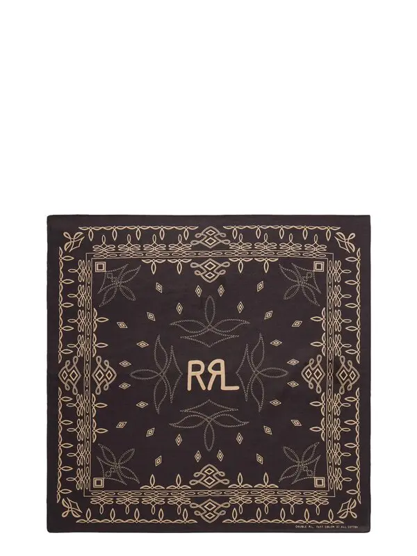 Ralph Lauren Printed Cotton Bandana - Brown
