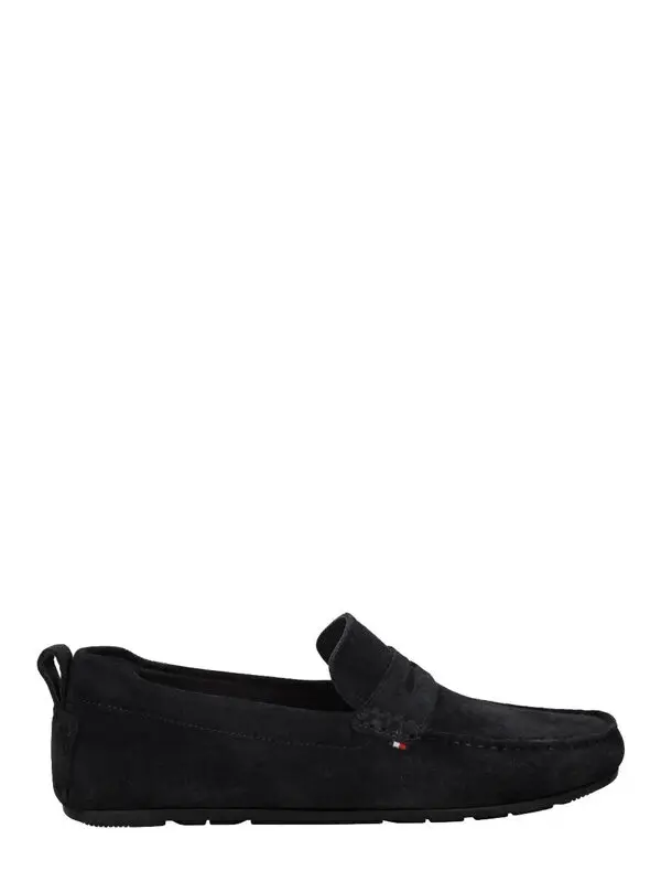 Tommy Hilfiger Suede Penny Loafers - Blue