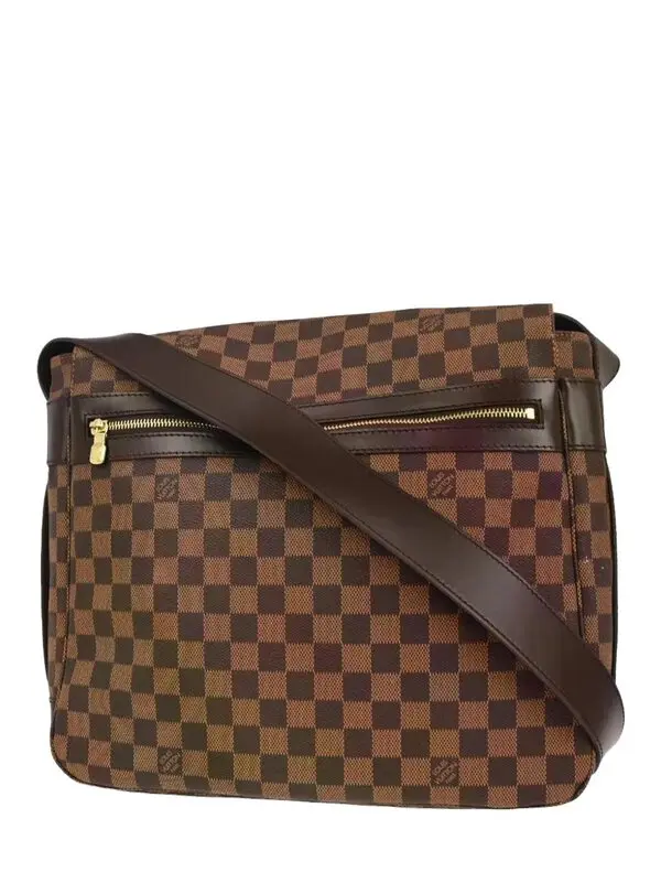 LOUIS VUITTON 2000 Damier Ebene Bastille Shoulder Bag - Brown