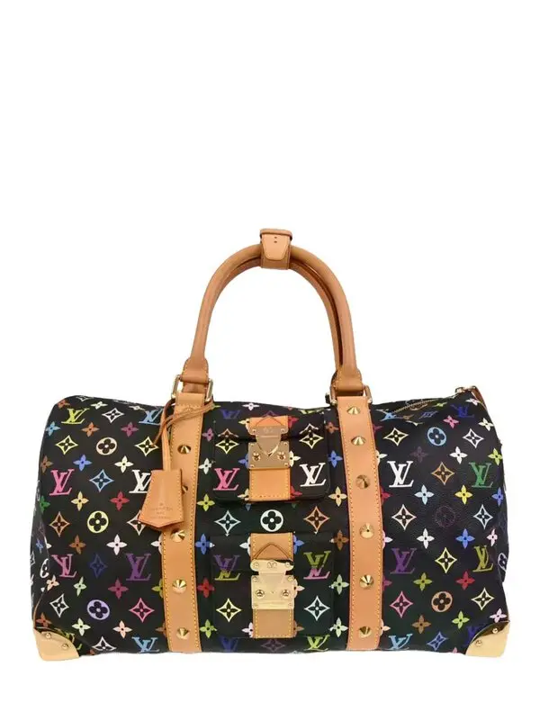 LOUIS VUITTON X Takashi Murakami Monogram Multicolor Speedy 45 Handbag - Black