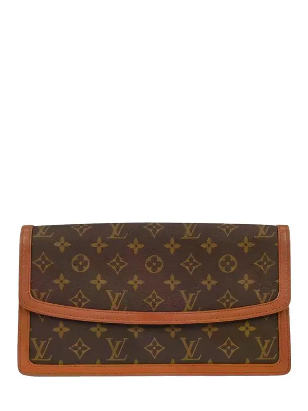 LOUIS VUITTON 1991 Gm Monogram Pochette Dame Clutch - Brown