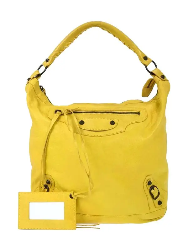 Balenciaga 2013 Day Lambskin Tote Bag - Yellow
