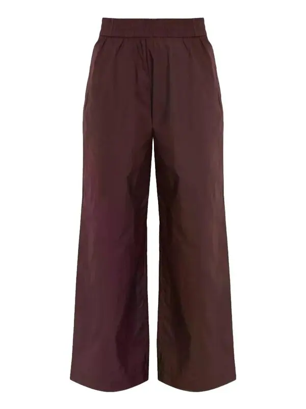 SAMSOE SAMSOE Elasticated Waist Wide-leg Trousers - Brown