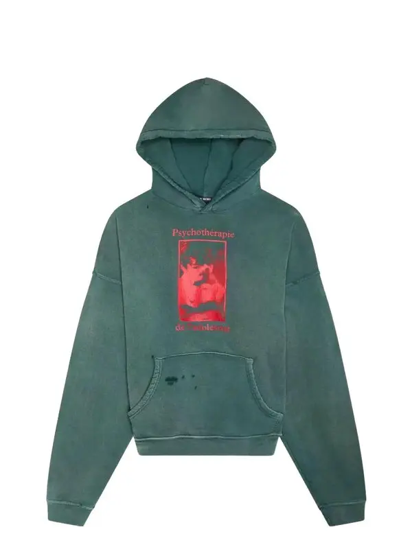 Enfants Riches Déprimés Psychothérapie De L'adolescent Printed Hoodie - Green