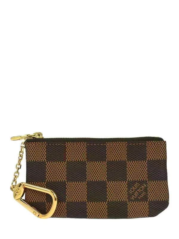 LOUIS VUITTON 2001 Damier Key Pouch - Brown