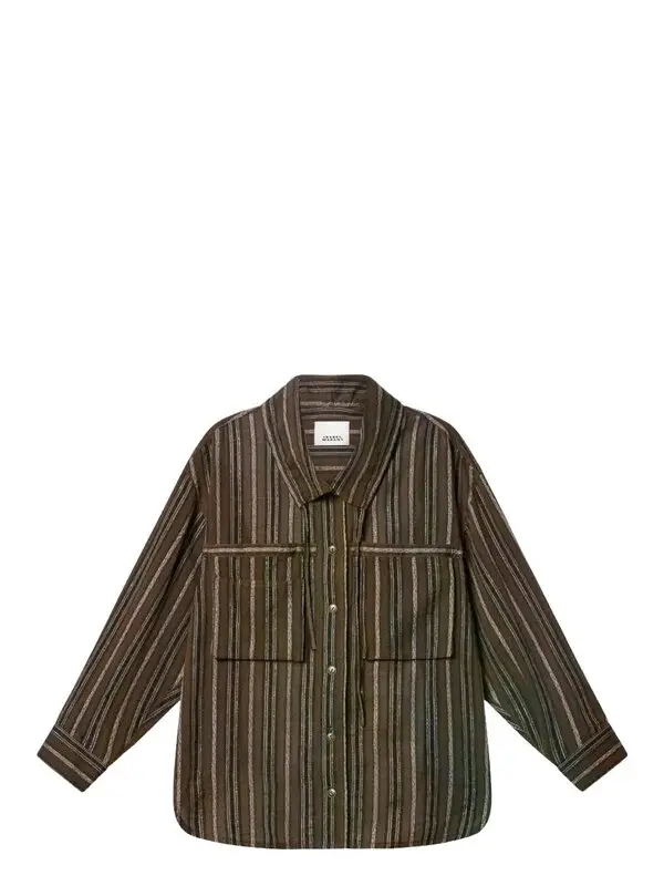 Isabel Marant Chelia Striped Shirt - Brown