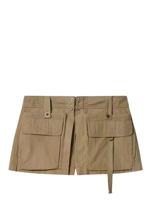 Isabel Marant Barta Flared Cargo Shorts - Neutrals