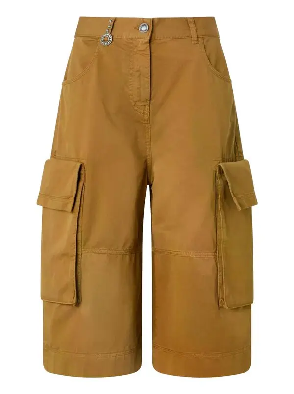 Pinko Cargo-pocket Knee-length Shorts - Neutrals