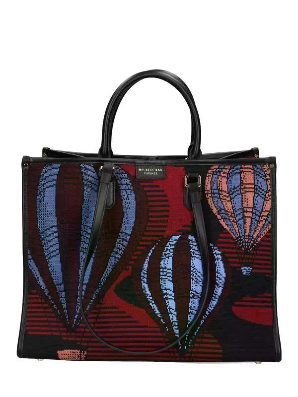 MY BEST BAG FIRENZE Balloon-print Tote Bag - Red