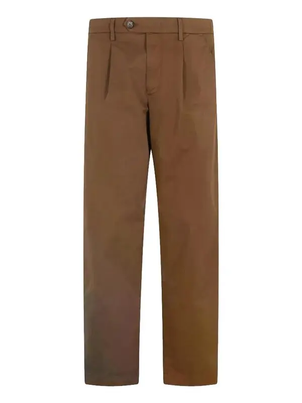 RE-HASH Pleated Trousers - Brown