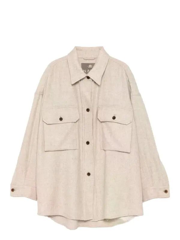 N.peal Jacket With Chest Pockets - Neutrals