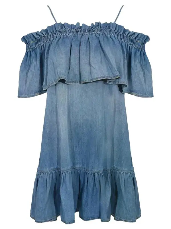 Pinko Ruffled Dress - Blue