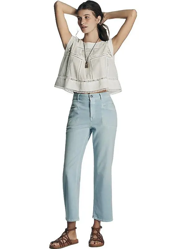 Closed Mira-x Mid-rise Straight-leg Jeans - Sky Blue