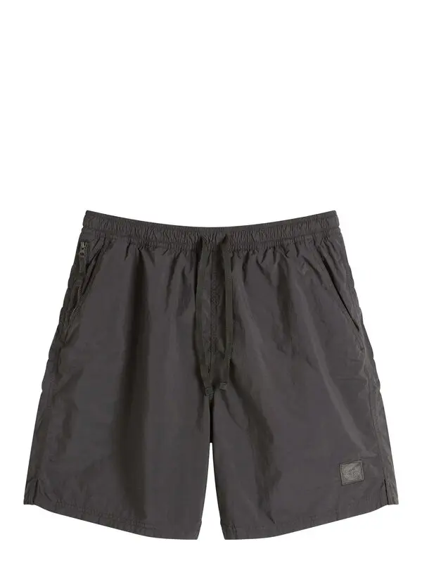 Stone Island Ghost Nylon Smerigliato Swim Shorts - Black