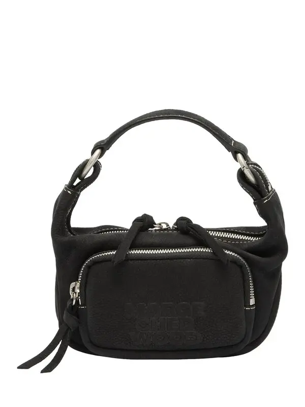 MARGESHERWOOD City Hobo Micro Bag - Black Nubuck