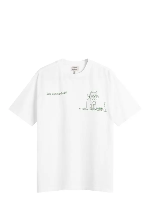 DAMSON MADDER Presented Solo Salad Graphic T-shirt - White