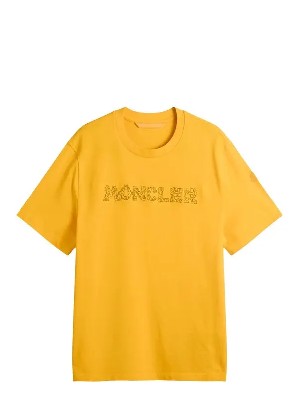 Moncler Sketch Logo T-shirt - Yellow