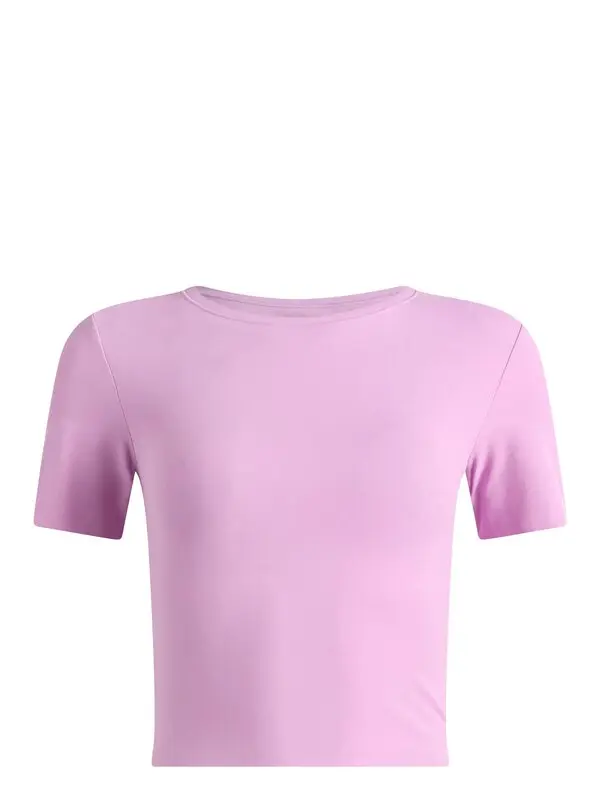 Nike Zenvy Dri-fit Short Sleeve T-shirt - Lt Magenta/white