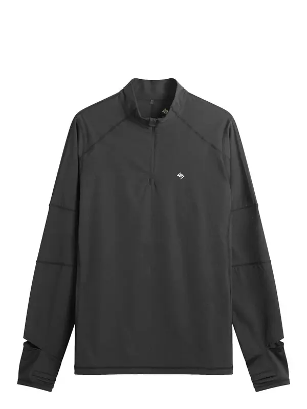 REPRESENT 247 Run Quarter Zip - Jet Black