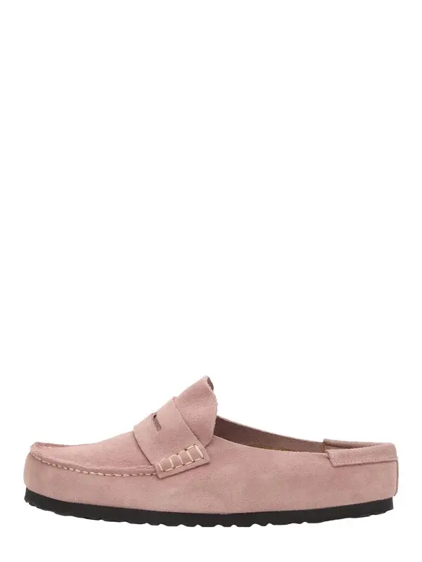 BIRKENSTOCK Naples Wrapped Clogs - Pink Clay Suede