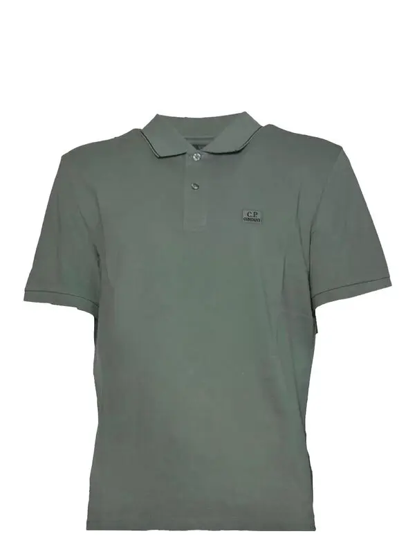 C.P. COMPANY Logo Polo Shirt - Green