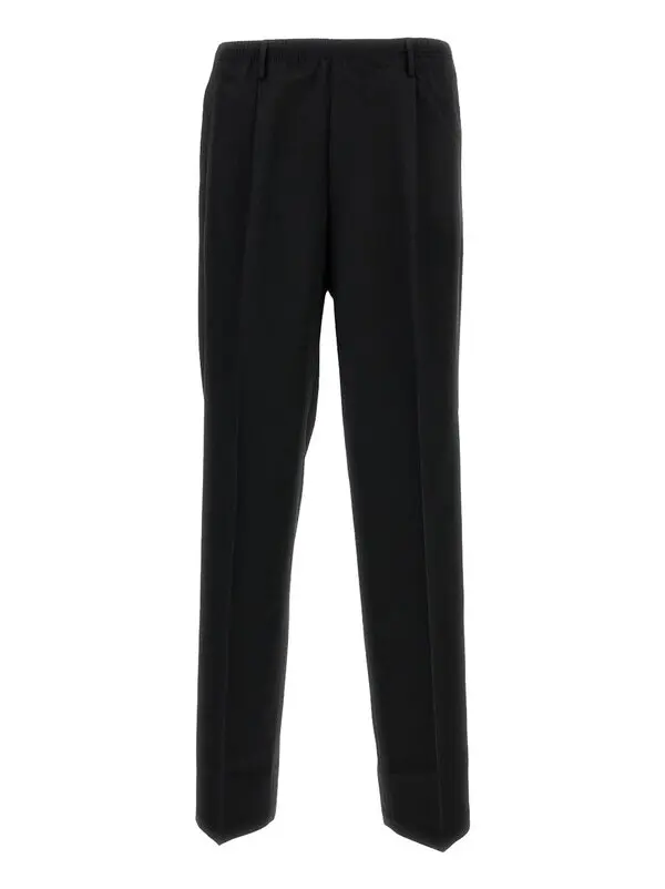 CELLAR DOOR Ezio Trousers With Elasticated Waist - Black