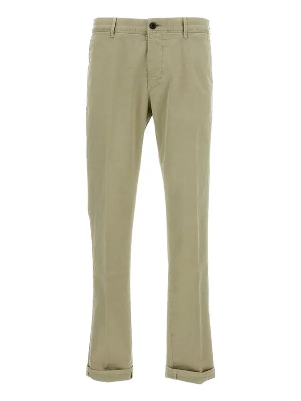 Incotex Slim-fit Cotton Trousers - Green