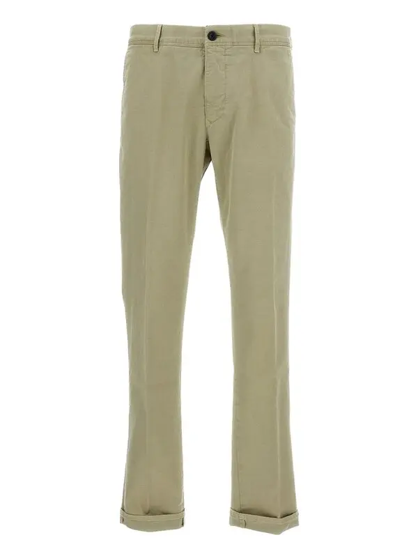 Incotex Slim-fit Cotton Trousers - Verde