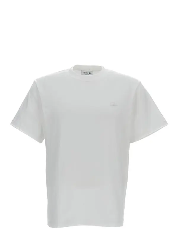 Lacoste Short-sleeved Shirt With Print - White