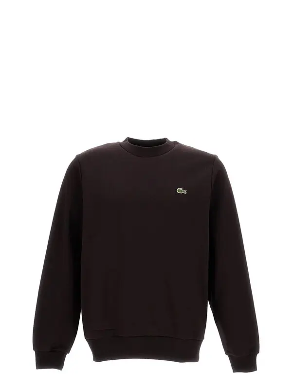 Lacoste Cotton Crewneck Sweatshirt - Brown