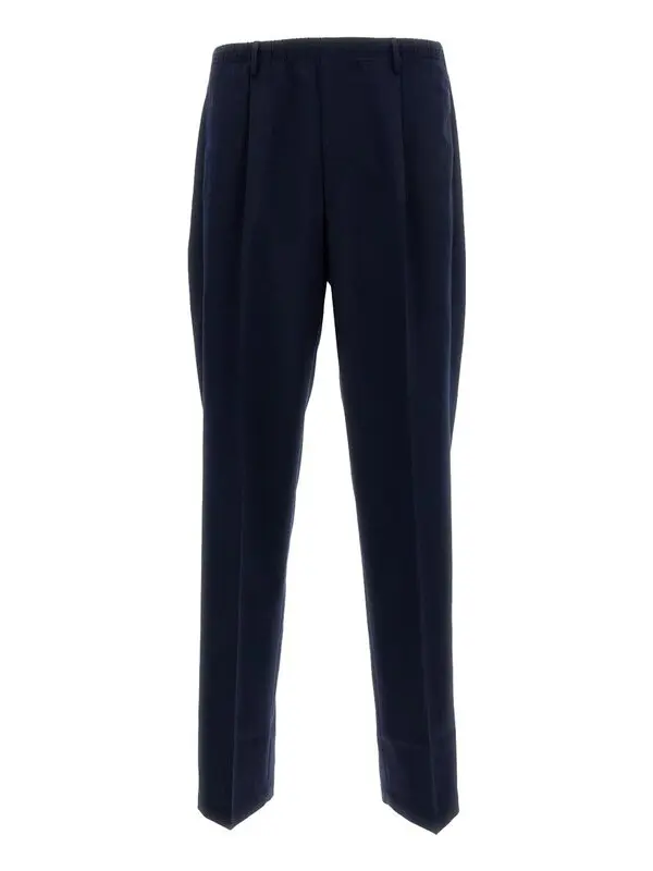 CELLAR DOOR Ezio Trousers With Elasticated Waist - Blue