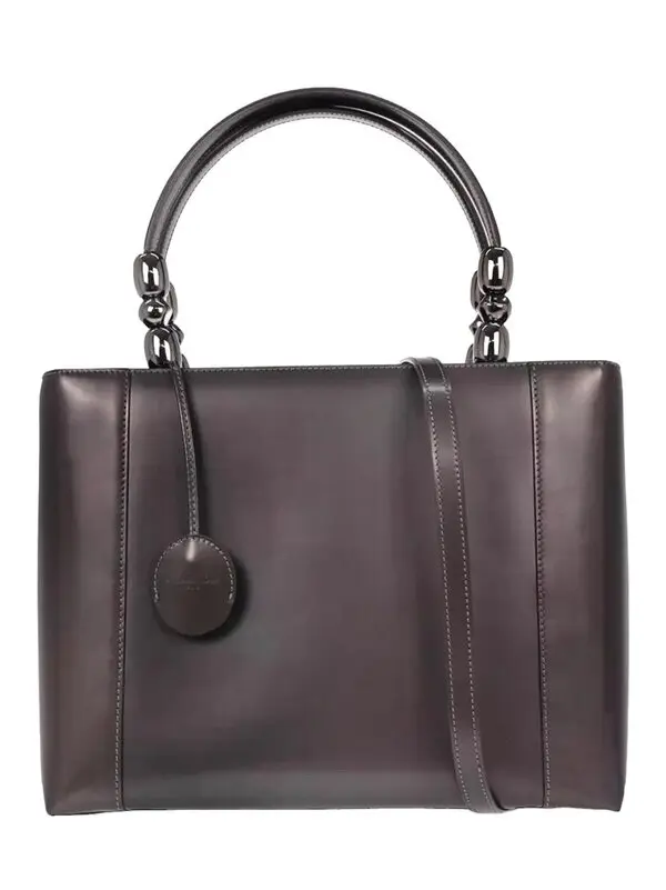 Dior 1999 Malice Two-way Leather Handbag - Grey