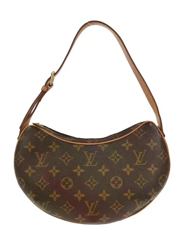 LOUIS VUITTON 2003 Monogram Croissant Pochette - Brown
