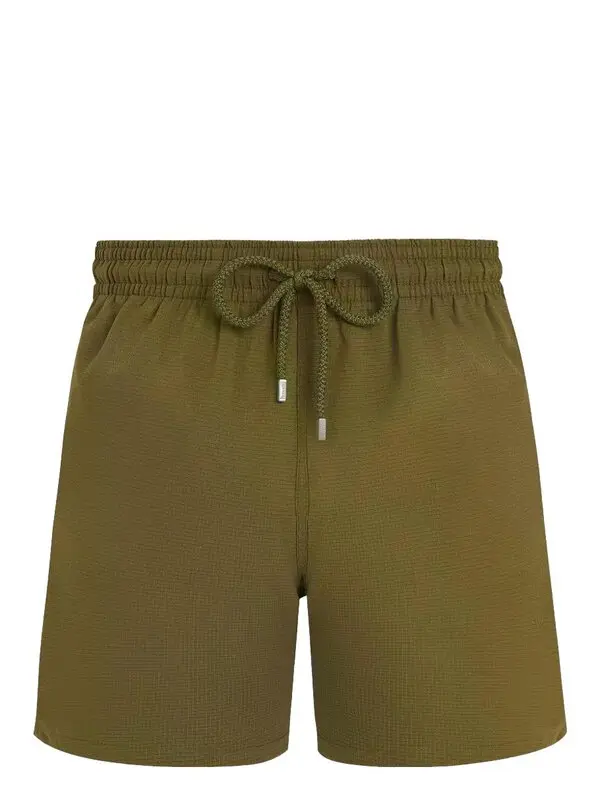 Vilebrequin Micro-perforated Drawstring Swim Shorts - Green