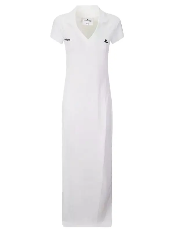COURREGES Maxi T-shirt Dress - White