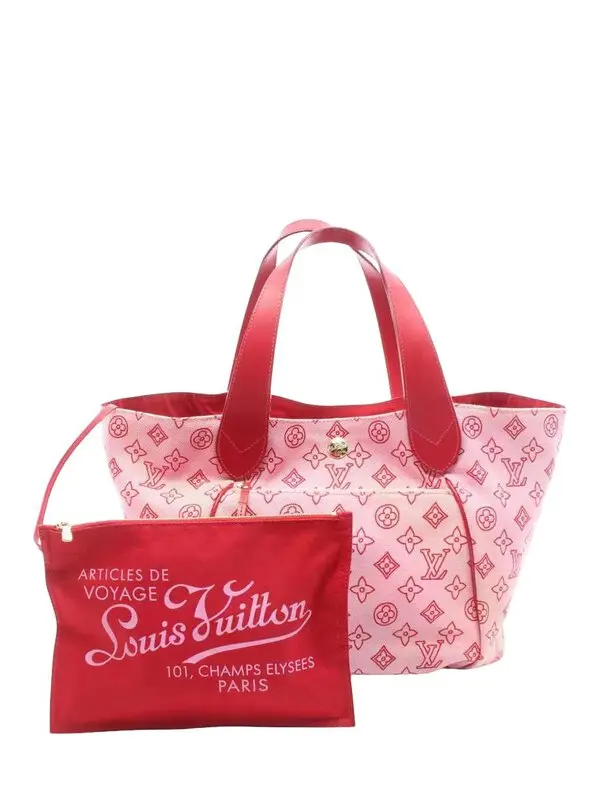 LOUIS VUITTON 2009 Monogram Cabas Ipanema Pm Tote Bag - Pink