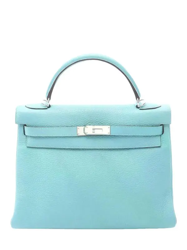Hermès 2015 Clemence Kelly Ii Retourne 32 Handbag - Blue