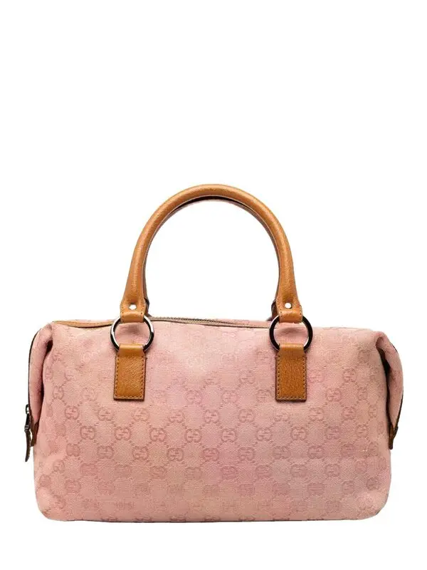 Gucci Gg Canvas Boston Bag - Pink