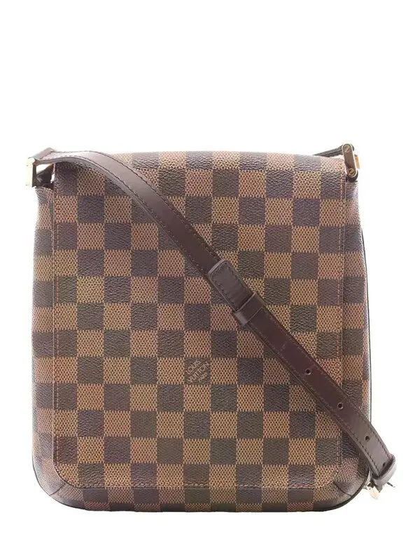 LOUIS VUITTON 2004 Damier Ebene Musette Salsa Pm Crossbody Bag - Brown