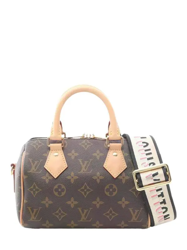 LOUIS VUITTON 2021-2025 Monogram Speedy Bandouliere 20 Satchel - Brown