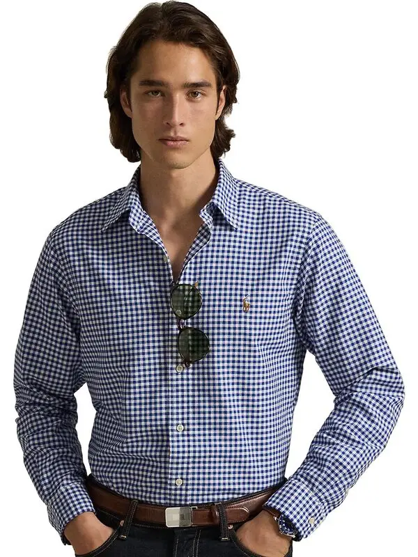 Ralph Lauren Classic Fit Gingham Oxford Shirt - Royal Gingham