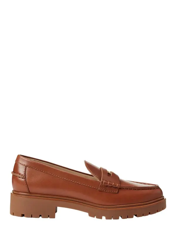 Ralph Lauren Marli Leather Penny Loafer - Lauren Tan